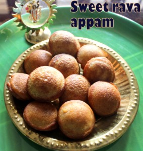 Sweet rava appam recipe – How to make semolina jaggery appam recipe ...