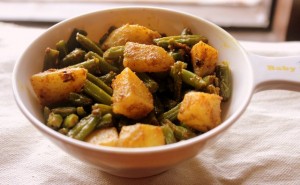 Aloo beans stir-fry recipe – How to make punjabi aloo beans sabzi ...